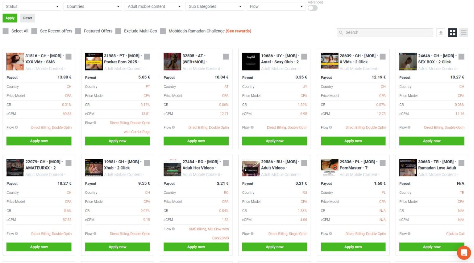 Mobidea CPA Network - Nifty Stats